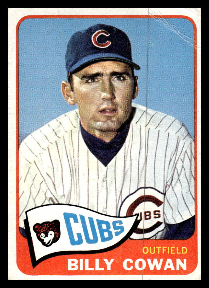 1965 Topps Billy Cowan #186 Chicago Cubs Baseball Card | eBay