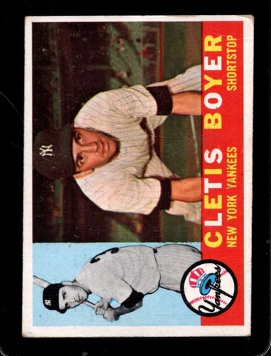 1960 TOPPS #109 CLETIS BOYER GOOD+ YANKEES *NY11320 | eBay