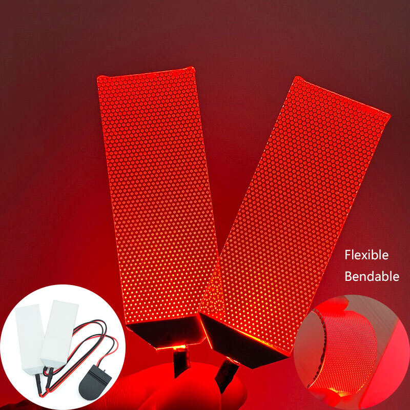 Flexible Red LED Eyes Bendable Remote Control Touch Switch Mask DIY Eye ...