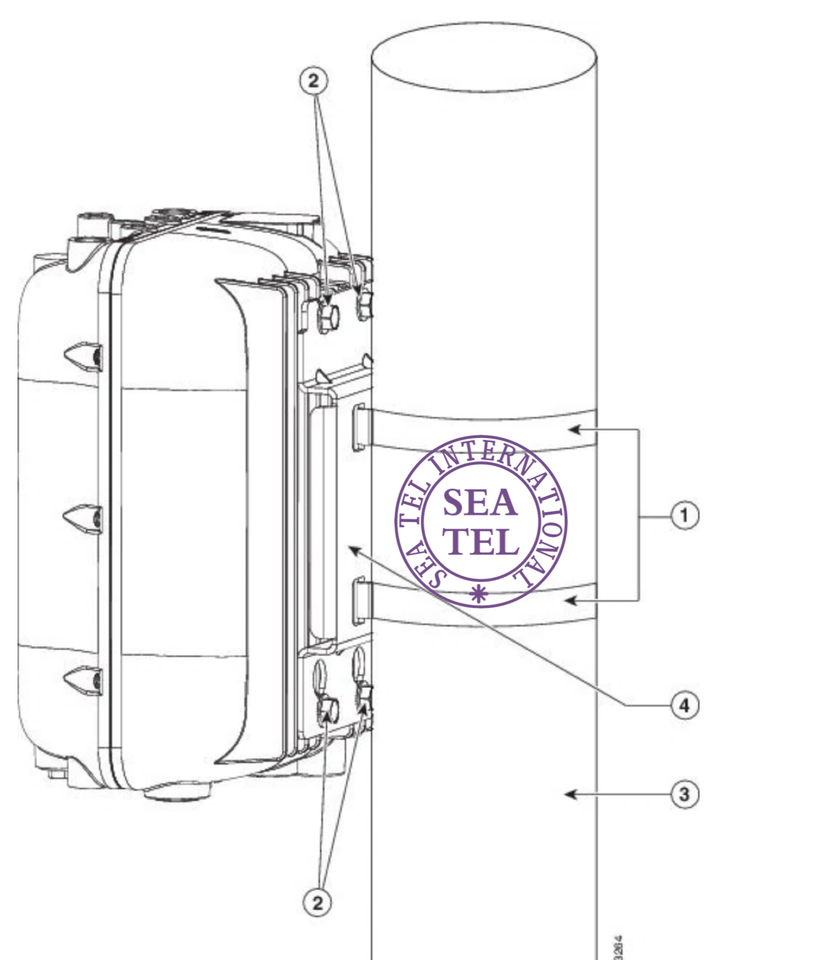 AIR-MNT-VERT1= Cisco Vert pole wall mount kit Catalyst 9124 FEDEX DHL ...