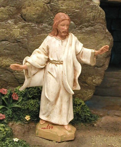 FONTANINI DEPOSE ITALY 5" THE RISEN CHRIST EASTER VILLAGE FIGURE 53507 ...