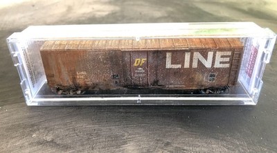 Micro-Trains N Scale Hand-Weathered Ex-SOO LINE 50’ Box Car 03800400-HW ...
