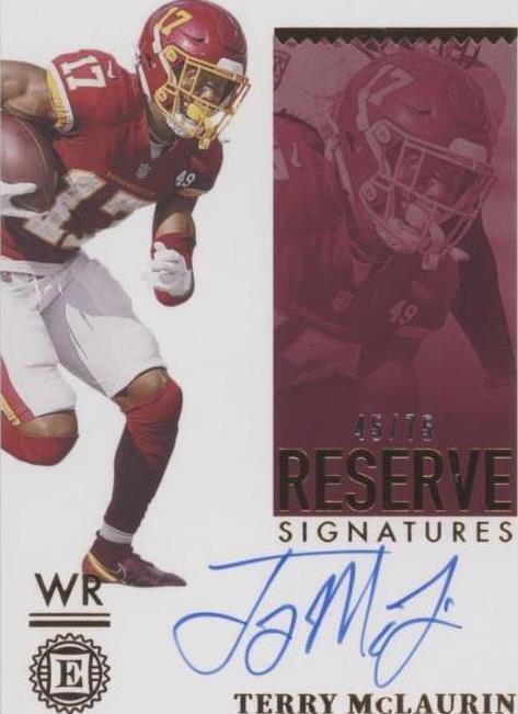 2021 Panini Encased - Reserve Signatures Terry McLaurin #RS-TM /75 (AU ...