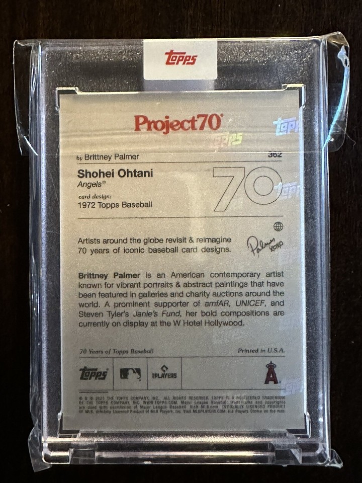 2021 Topps Project 70 Card 362 - Shohei Ohtani by Brittany Palmer. | eBay