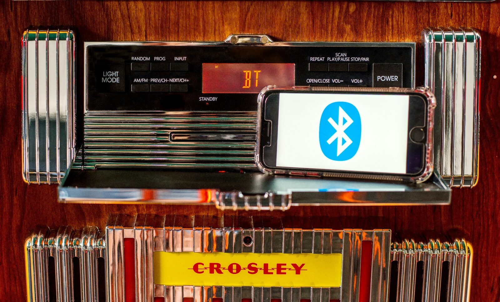 Crosley Digital LED Jukebox with Bluetooth - Color Changing Cd am/fm | eBay