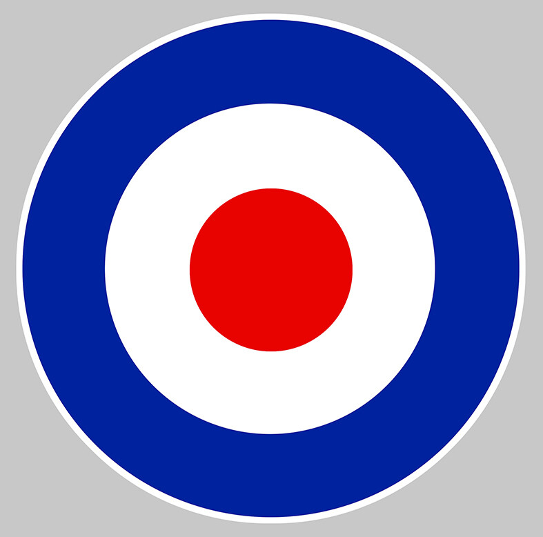 COCARDE RAF GB ROUNDEL TARGET ARMEE ANGLAISE AVIATION AUTOCOLLANT ...