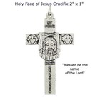 The Holy Face of Jesus Cross Pendant, 2" x 1", Devotional Jewelry | eBay