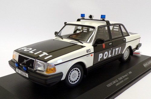 Minichamps 1/18 Scale 155 171496 - 1986 Volvo 240 GL Norway 2 Politi ...