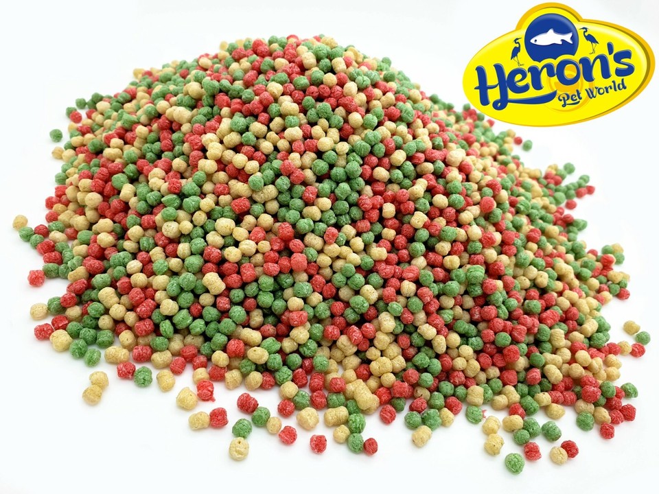 HERONS Pond Pellets Mix Ultralight 2 x 15L - Koi Goldfish Food ...