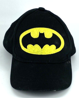 Batman Hat/Cap Black Yellow Batman Hat -- Smaller Size -- Hook & Loop ...