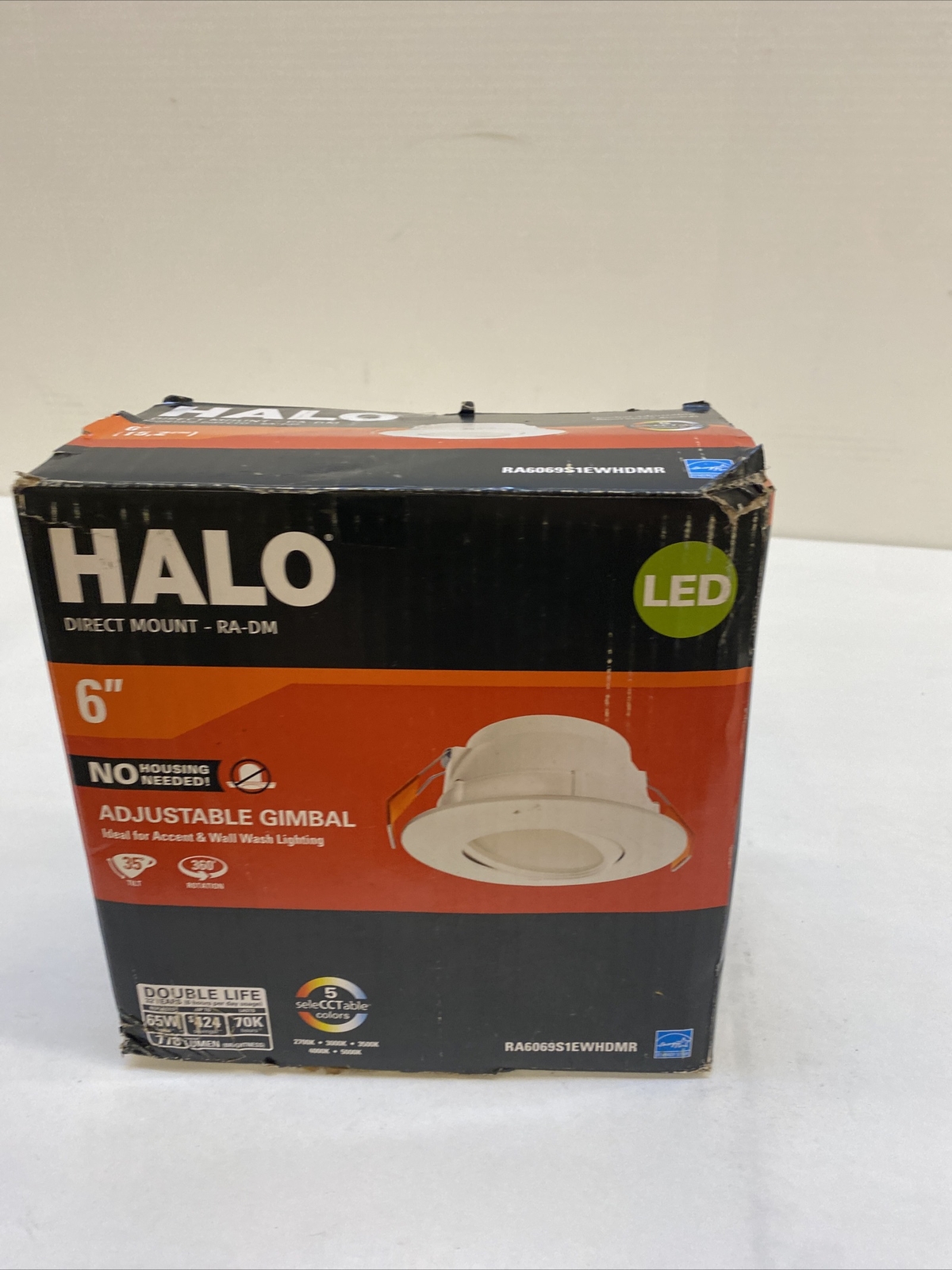 Halo RA 6" 2700-5000K Recessed LED Kit (RA6069S1EWHDMR) for sale online ...
