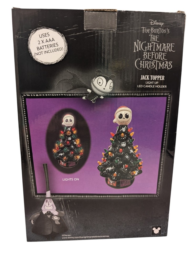 Disney Tim Burton’s The Nightmare Before Christmas Jack Topper Light Up ...