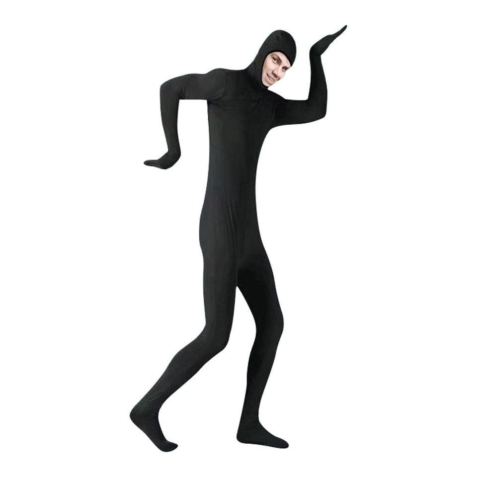 Party Costume Invisible Morph Suit Adult Men Women Full Body Spandex ...