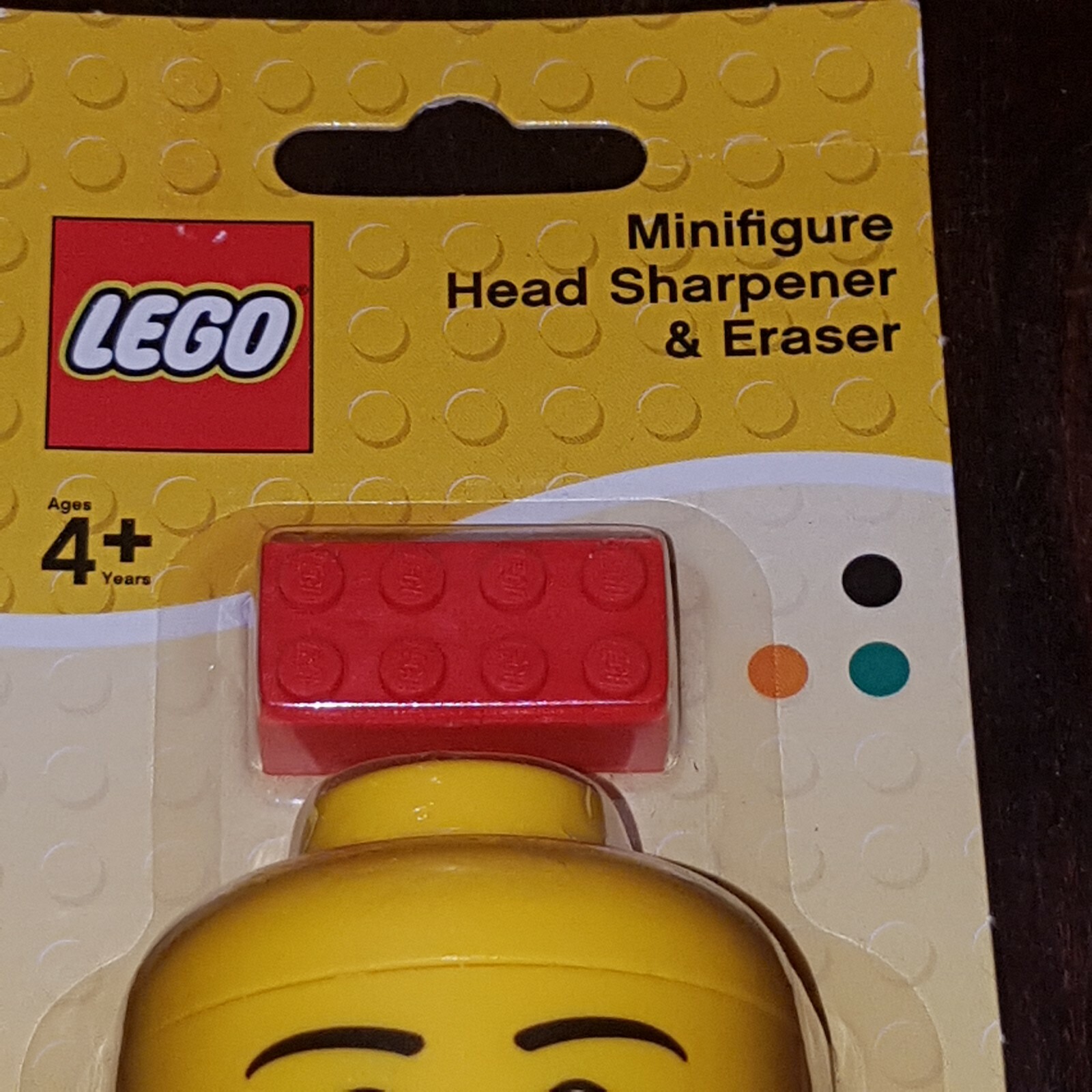 LEGO Minifigure Head Sharpener & Eraser - 2012 - Brand new in pack ...
