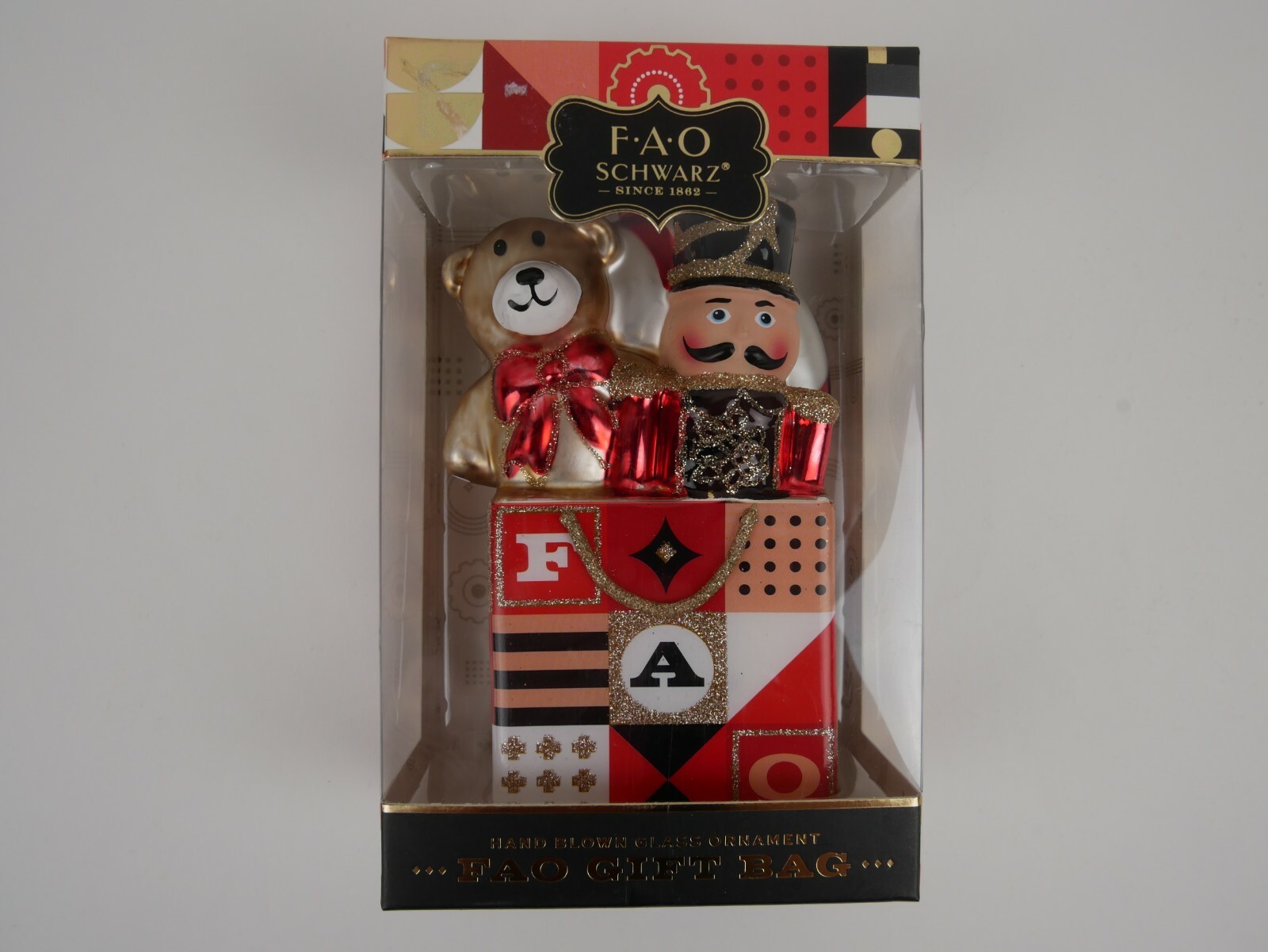 FAO Schwarz Hand Blown Glass Ornament NEW in Box FAO Gift Bag | eBay