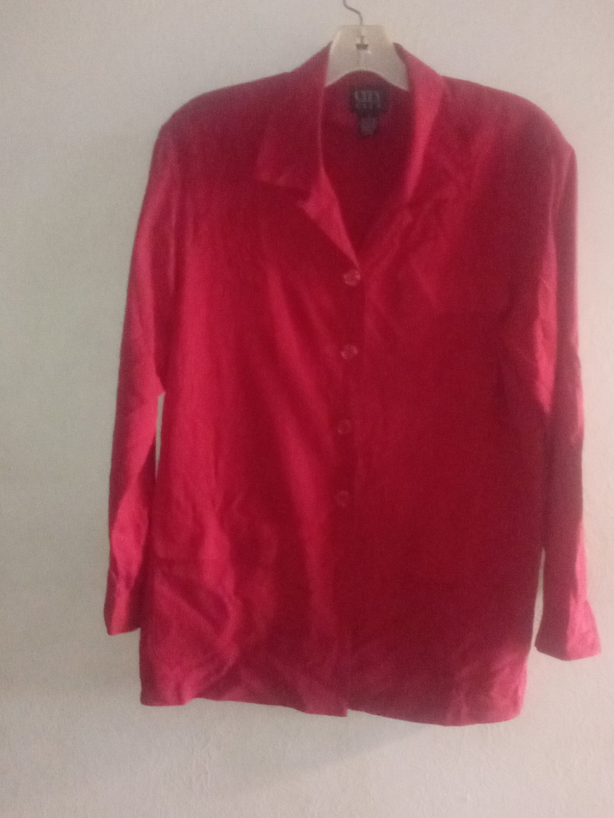 Vtg,City Silk, Long Sleeve Button Up 100% Silk Blouse… - Gem