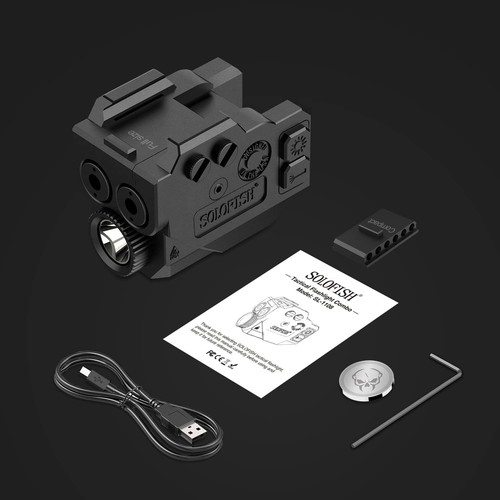 SOLOFISH 500lm Pistol Light and Slidable Red Green Laser Combo | eBay