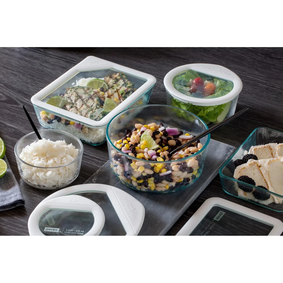Pyrex 10-piece Ultimate Glass Food Storage Set | eBay