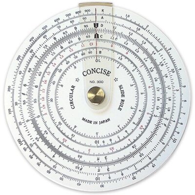 Concise Ruler Circular Slide Rule No. 300 100829 Made IN JAPAN 110mm | eBay