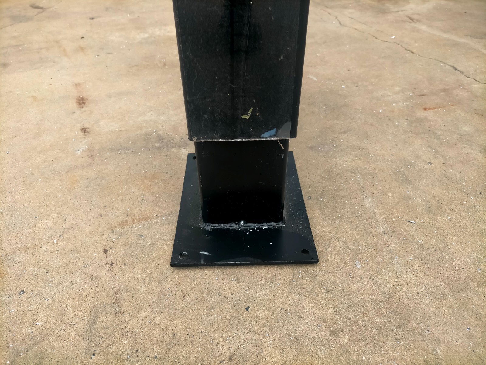 Post Base Holder Concrete Anchors for 100mm posts Base White Black ...