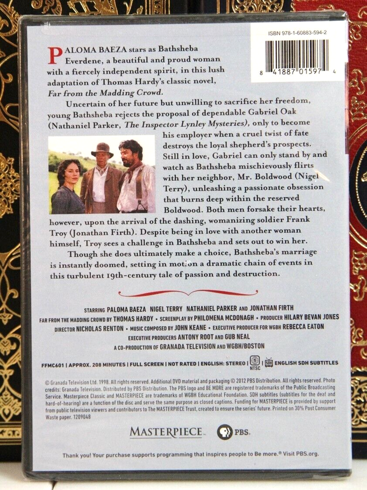 FAR FROM THE MADDING CROWD Paloma Baeza Thomas Hardy's - DVD NEW - I ...