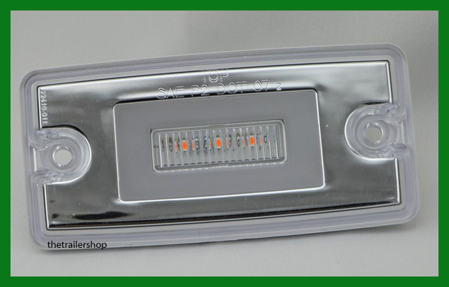 Freightliner Roof Cab Visor Marker Light 11 LED "GLO" Amber Clear Lens ...