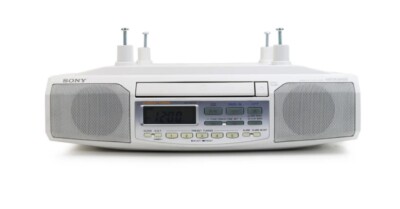 Sony ICF-CD513 SpaceMaker FM AM CD Kitchen Clock Radio Under Cabinet ...