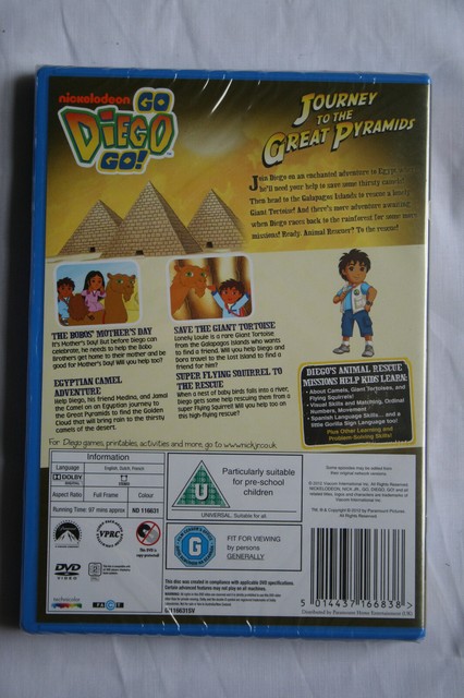 Go Diego Go - Journey to the Great Pyramids (DVD, 2012) for sale online ...