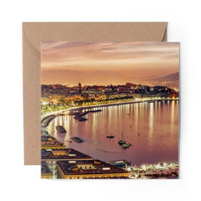 1 x Blank Greeting Card Bay of Naples Italy Italian Beach #21927 | eBay UK