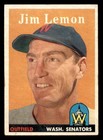 1958 Topps #15 Jim Lemon Scan of the card you'll receive Condition: EX ...