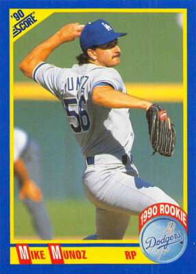1990 Score #653 Mike Munoz NM-MT RC Rookie Dodgers | eBay