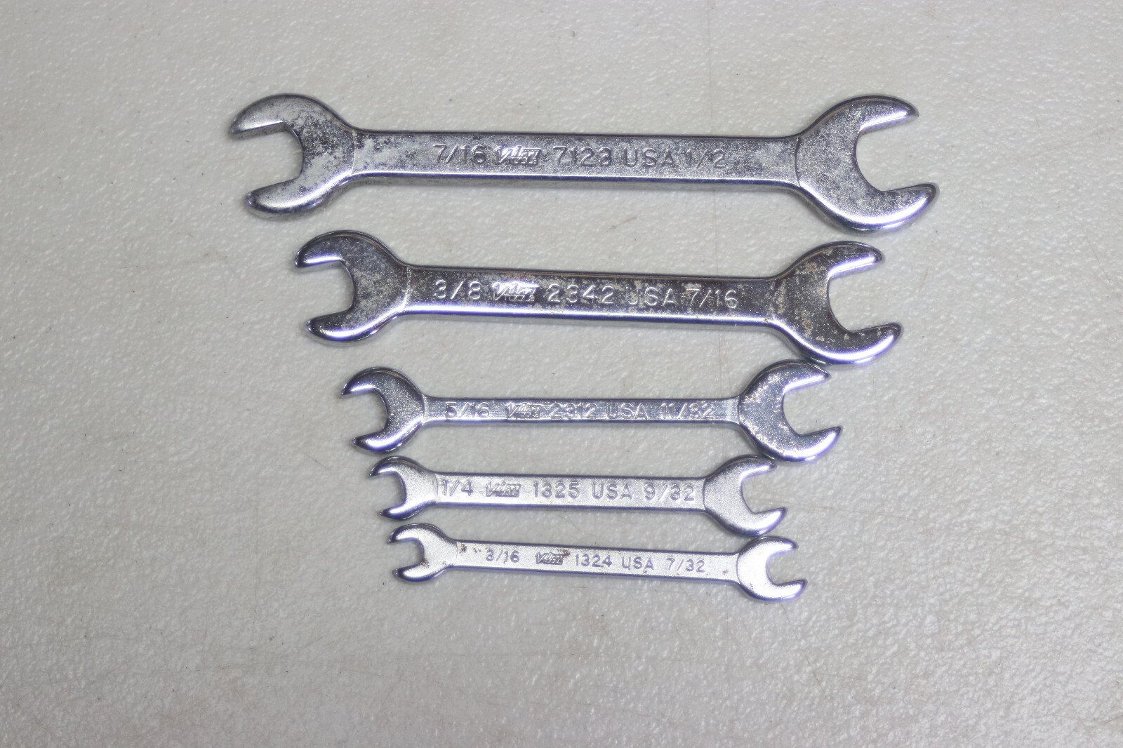 VIM Tools 5 Piece Open End Wench Set 3/16 - 1/2 USA | eBay