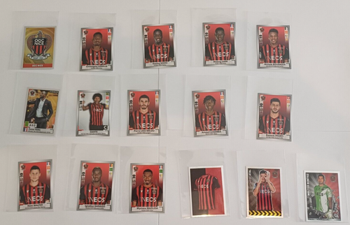 LOT 16 Stickers Images Vignettes Cromos OGC NICE PANINI FOOT SAISON ...