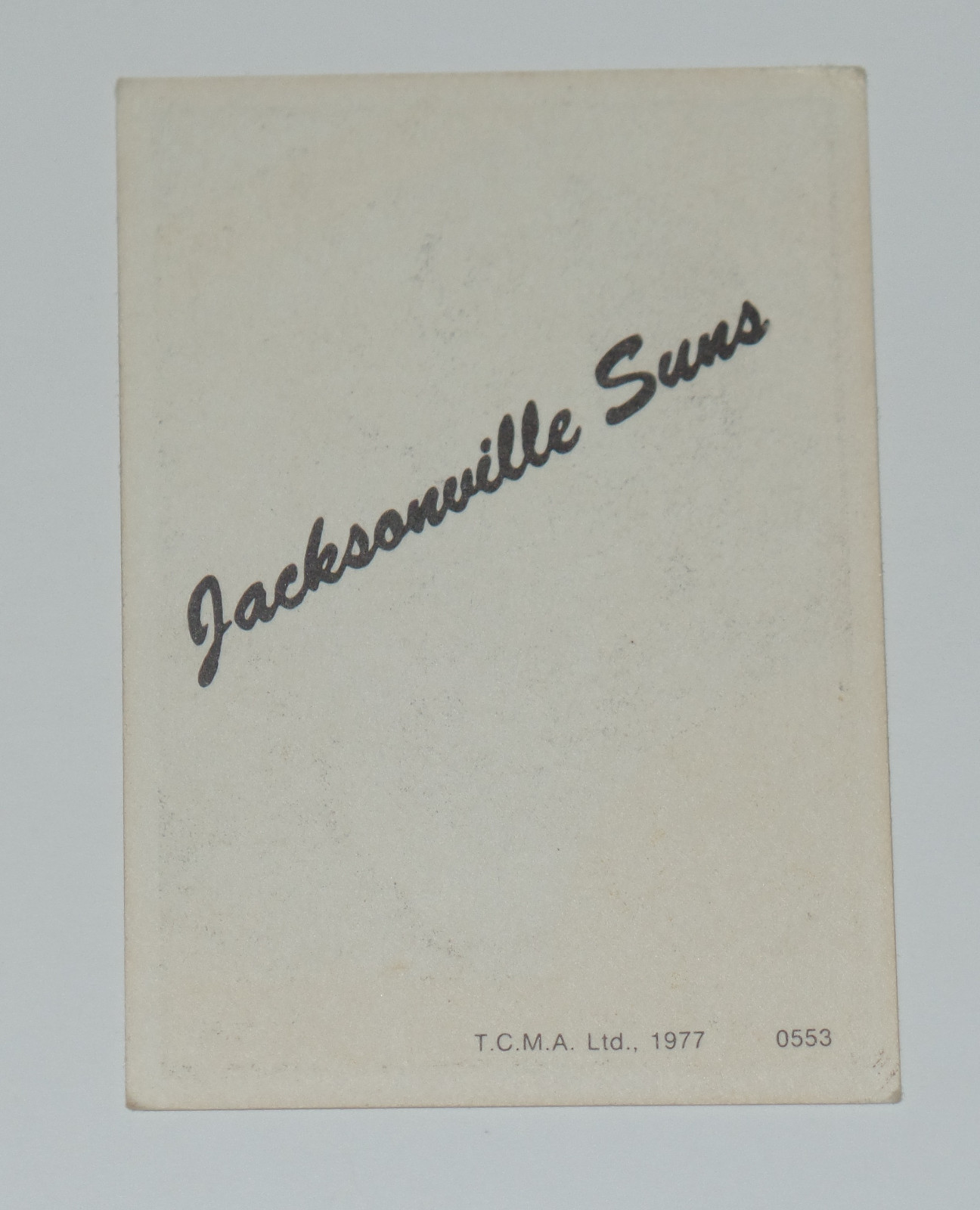 BILL PASCHALL SIGNED AUTO'D 1977 TCMA SUNS CARD #553 1978-79 KANSAS ...