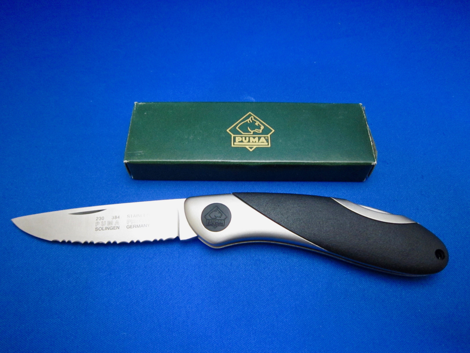 PUMA PROTEC Folding Knife 230 384 1993 Made In Germany UNUSED MINT ...