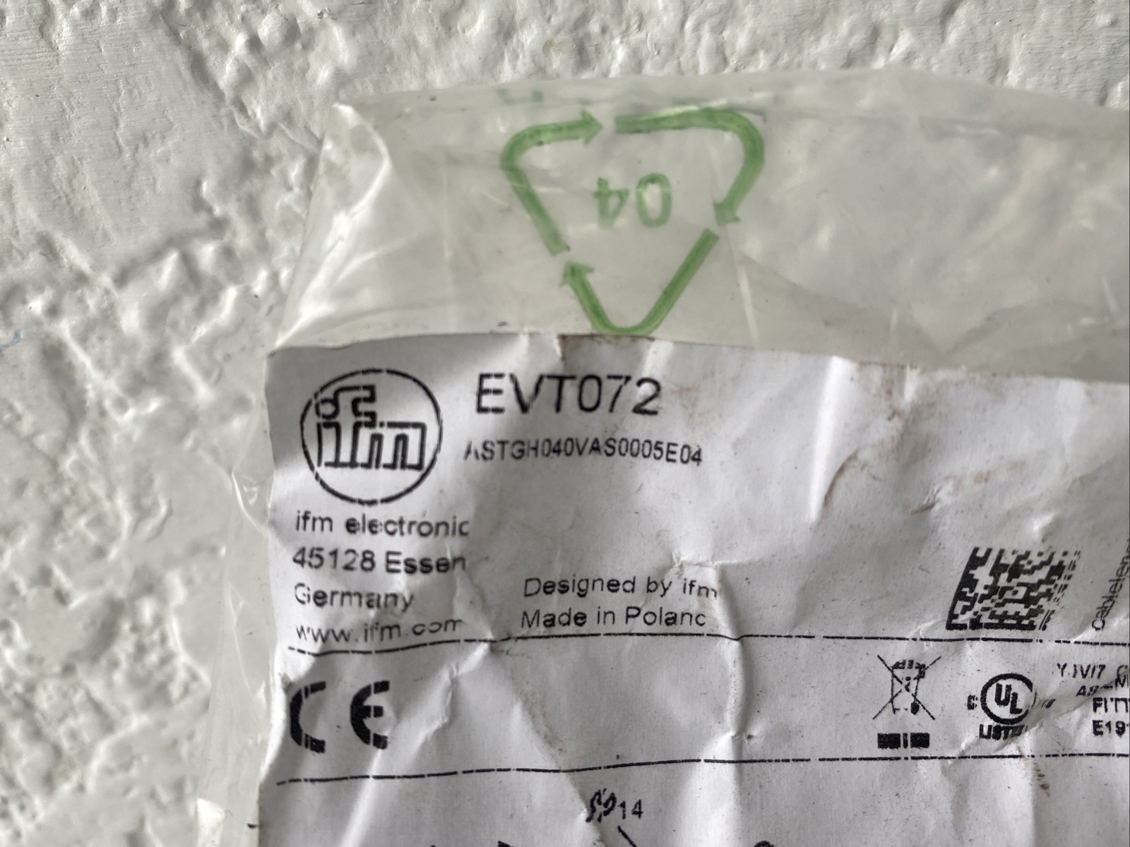 IFM sensor accessory connecting wire EVT072 for sale online | eBay