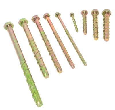 Thunder Bolts Hex Head Steel Self Tapping Multi Fix Concrete Anchor ...