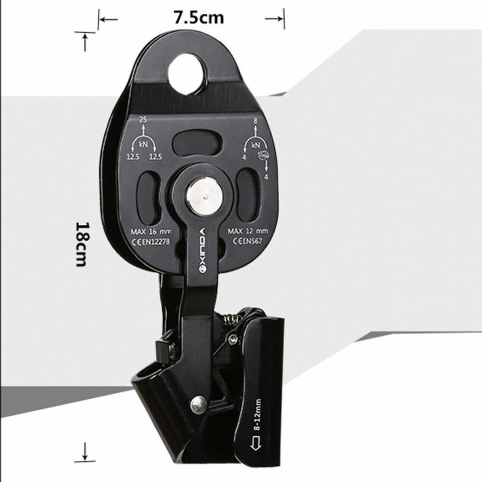 Heavy Lifting Pulling Device Rock Tree Climbing Rope Pulley Outdoor ...