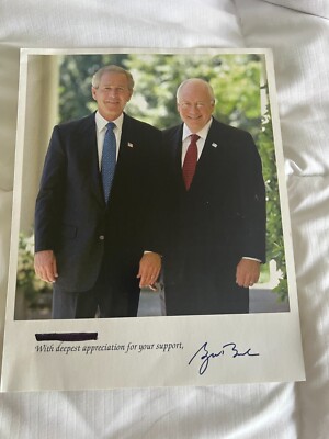 George W Bush Thank You For Support Autographed 8" X 10" Photo | eBay