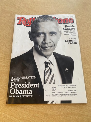 Rolling Stone Magazine Issue 1276/1277 Dec 2016 President Obama Hope ...