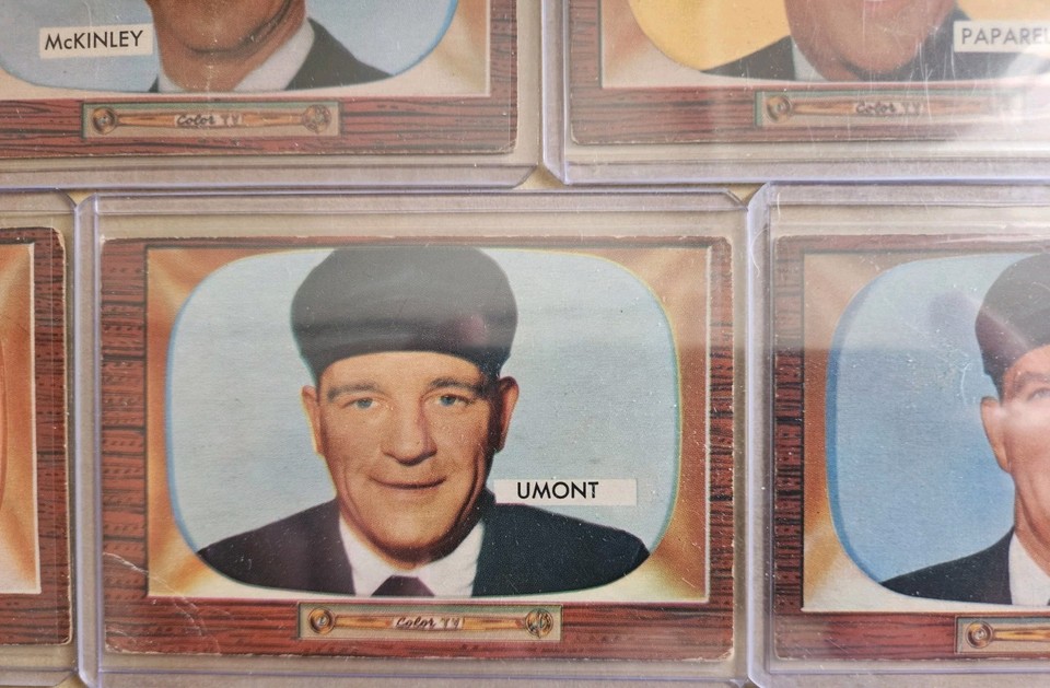 1955 Bowman Starter Lot Of 5 Different Umpire Baseball Cards | eBay