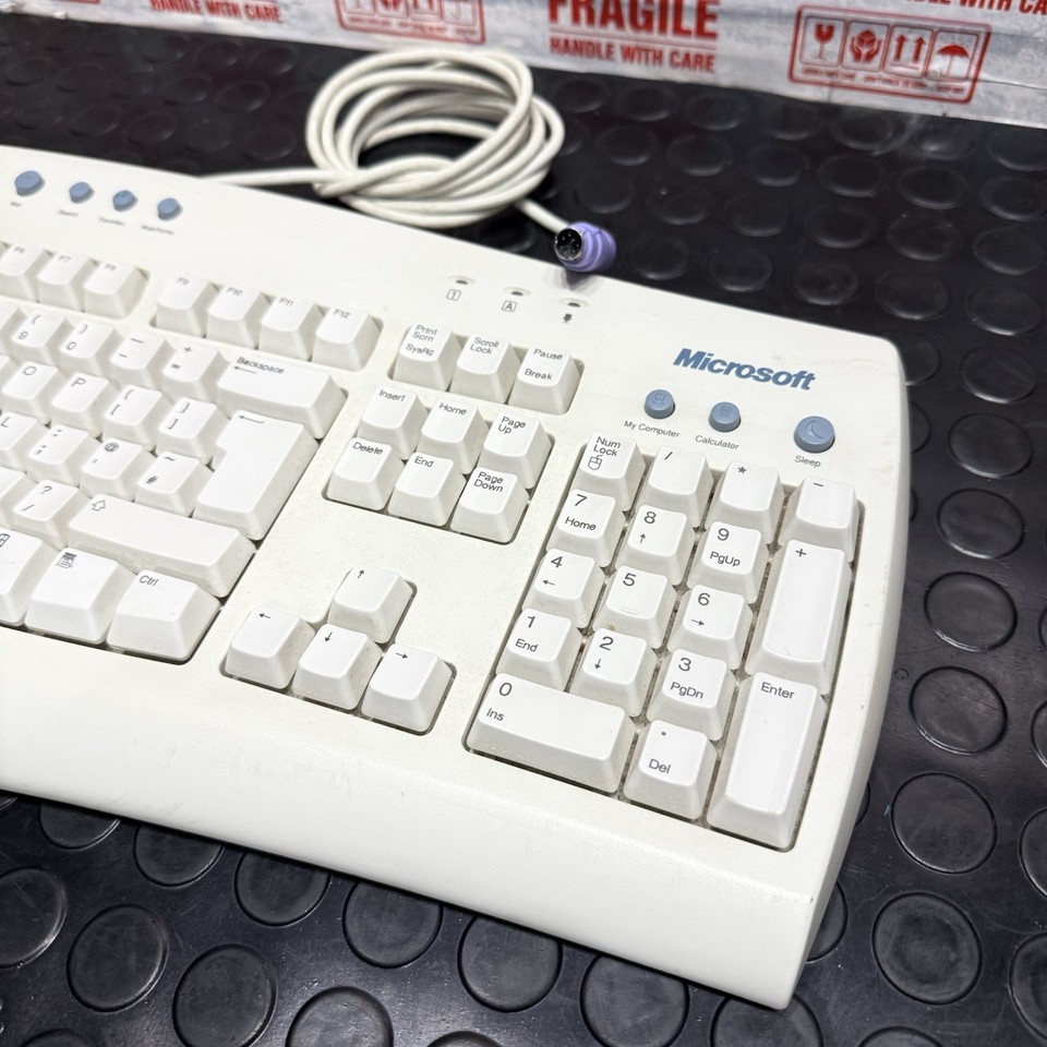 Vintage Microsoft Internet Keyboard RT9410 Retro Beige | eBay