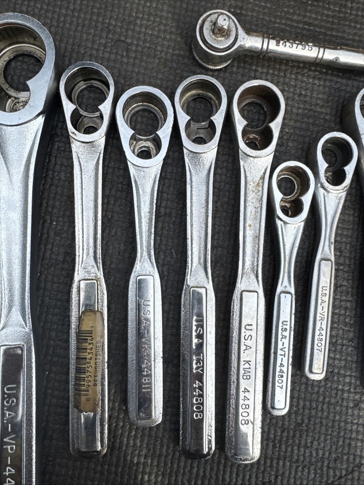 19pc Sears Craftsman Ratchet Bodies 1/2” 3/8” 1/4” Mostly USA 4 Commie ...