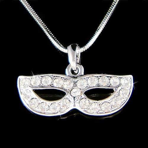 ~Masquerade~ made with Swarovski Crystal Mardi Gras Party Mask Necklace ...