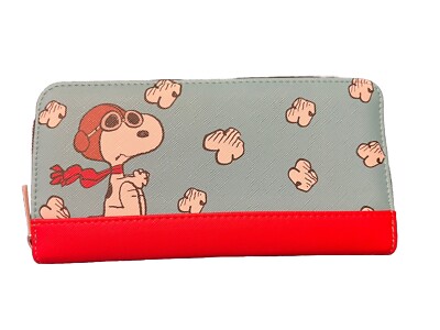 New! PEANUTS SNOOPY Joe Cool Zip-Around Clutch Wallet | eBay