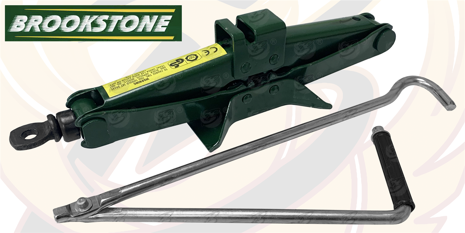 Scissor Jack 1 Tonne Wind Up Jack for Car Van with Crank Speed Handle ...