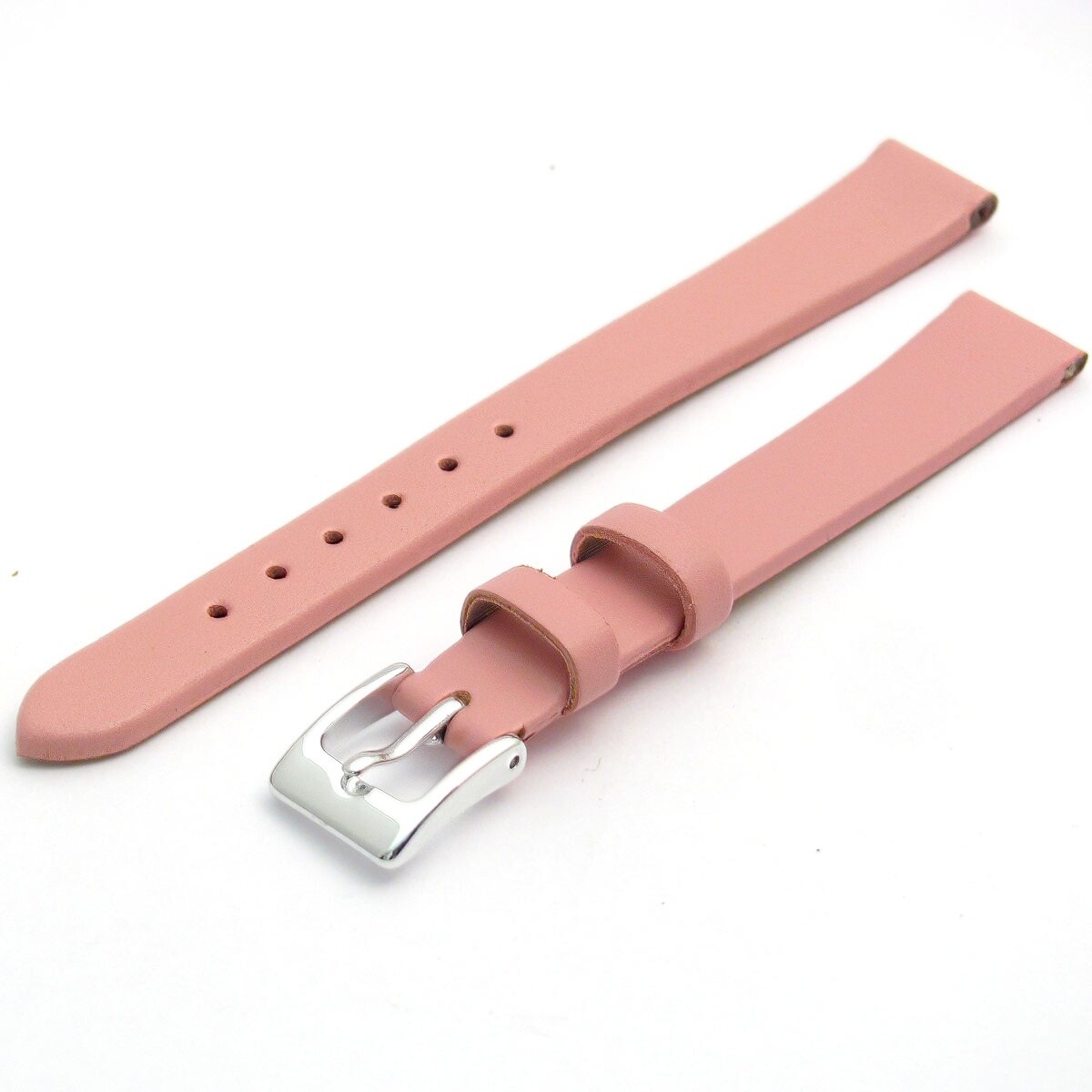 Smooth Calf Leather Replacement Watch Strap - Light Pink - 12mm 14mm ...