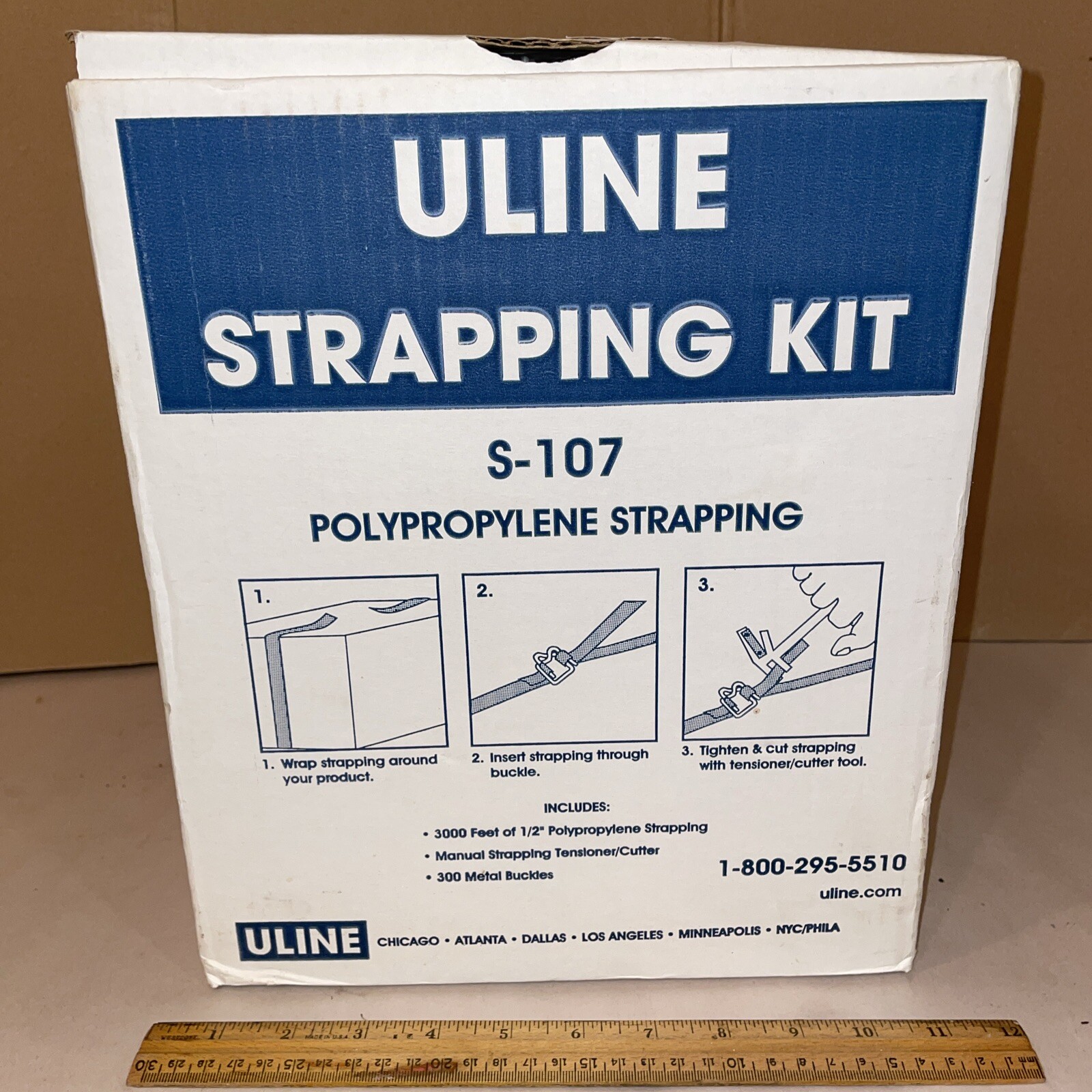 New uline strapping kit S-107 Polypropylene & 3000 Foot Of Strapping ...