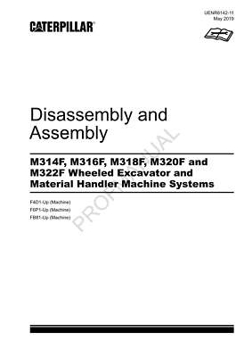 Caterpillar M320F M322F Excavator Disassembly Assembly Manual | eBay