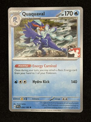Quaquaval Play! Pokemon Prize Pack Series 4 Non-Holo Stamped Promo 054/ ...
